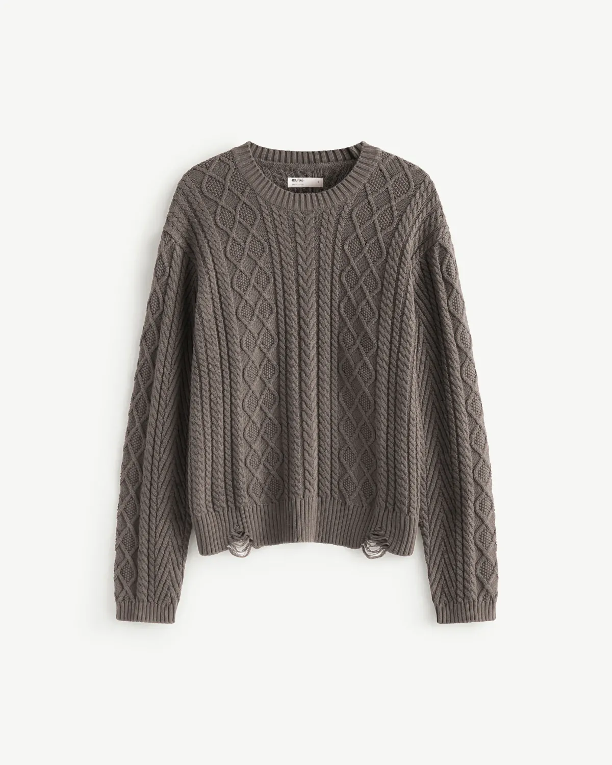 Áo Len Dệt Kim Nam Tay Dài Vặn Thừng Form Regular