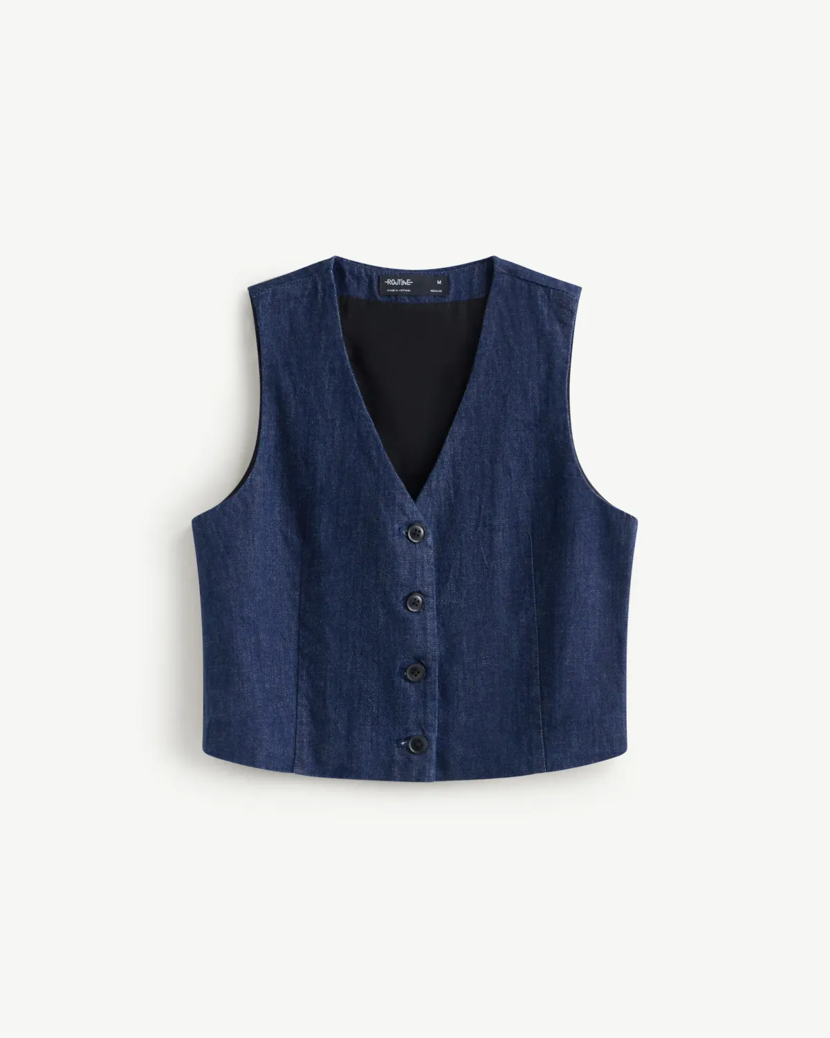 Áo Vest Gile Denim Nữ Form Regular