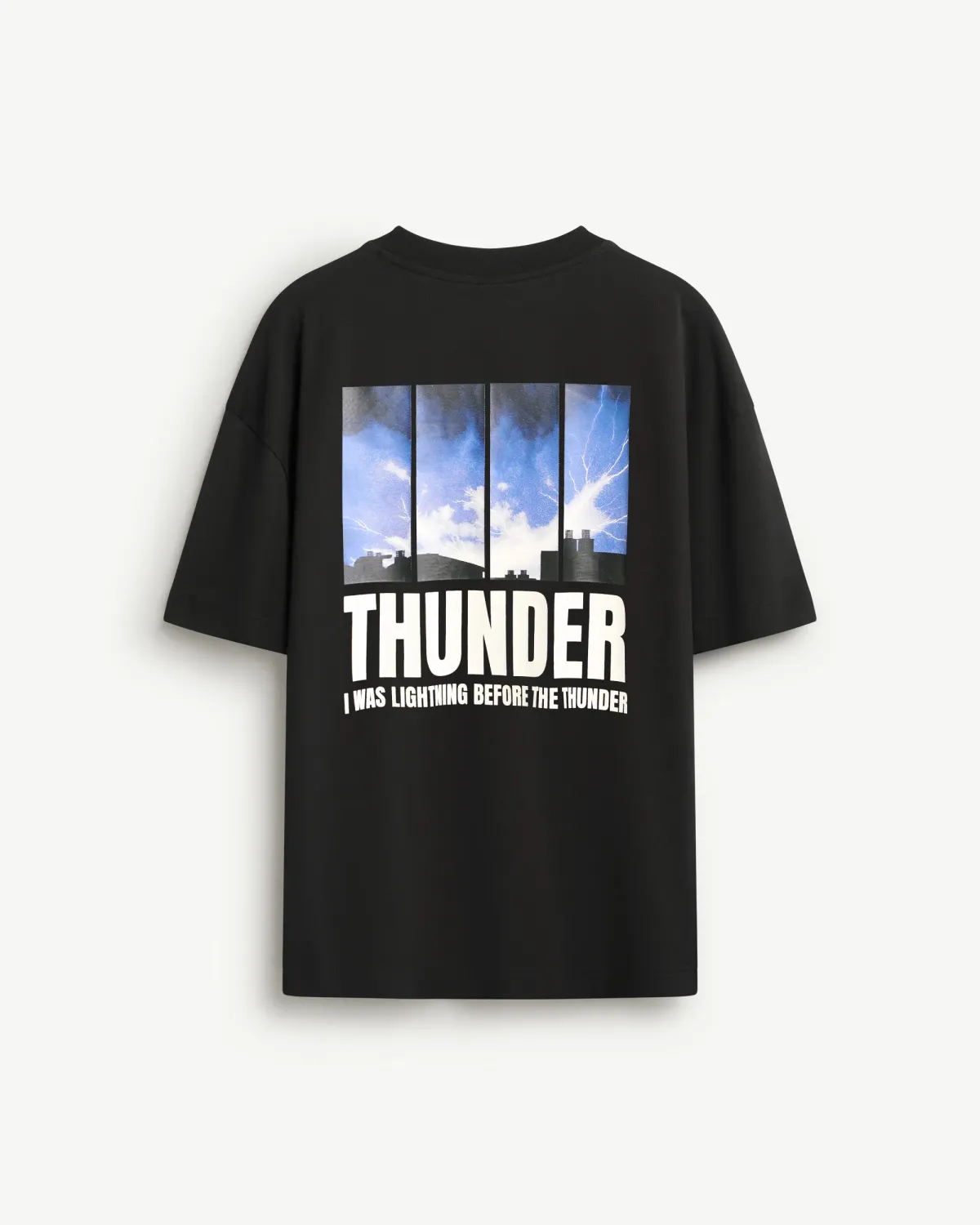 Áo thun Thunder nam tay ngắn in hình form Boxy