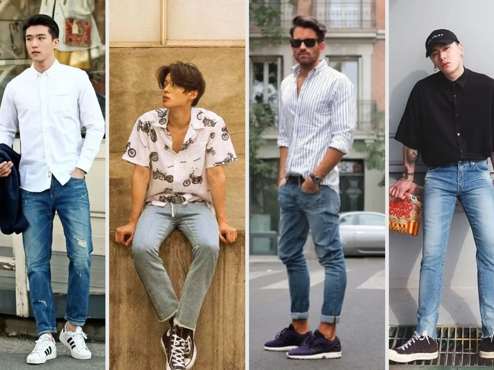 6 Cách Phối Áo Sơ Mi Quần Jean Nam Cực Chất, Cực Cool