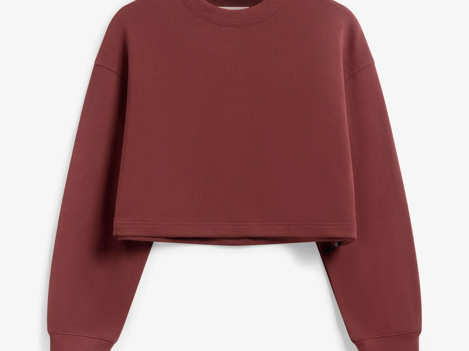 Áo sweater nữ dây rút in hình form regular