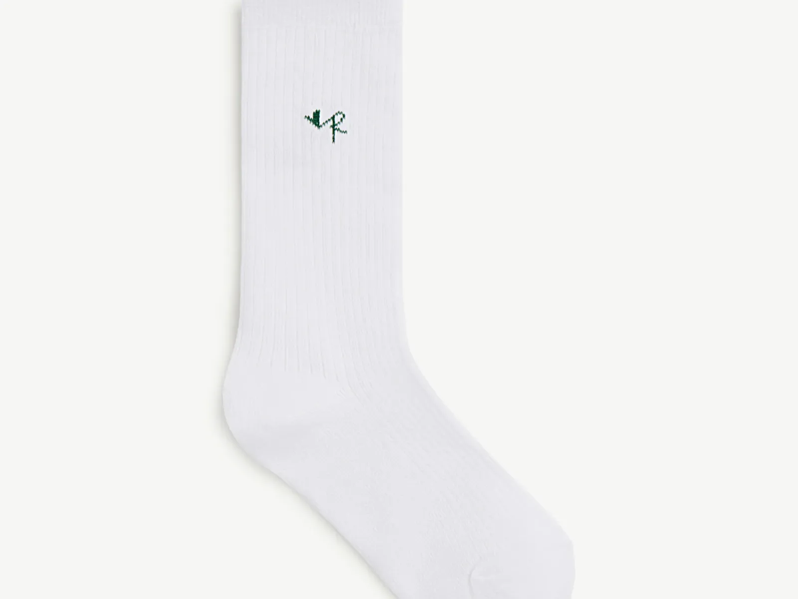 Vớ Dài Basic Dệt Logo Co Giãn