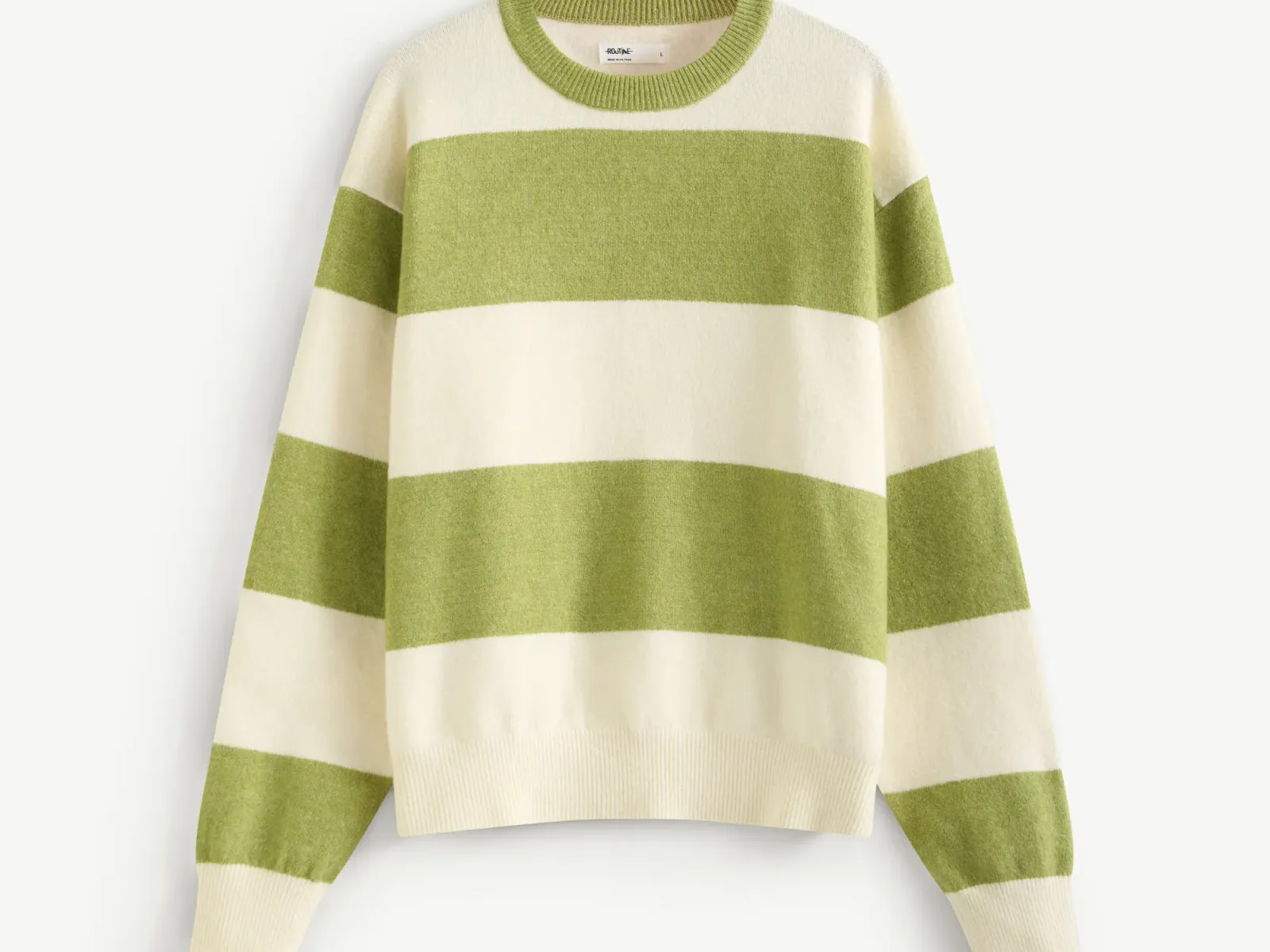 Ao Len Dệt Kim Nam Tay Dài Kẻ Sọc Form Loose