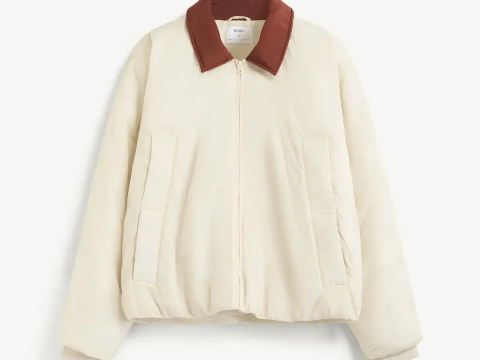 Áo khoác tay dài chần bông có túi form Loose